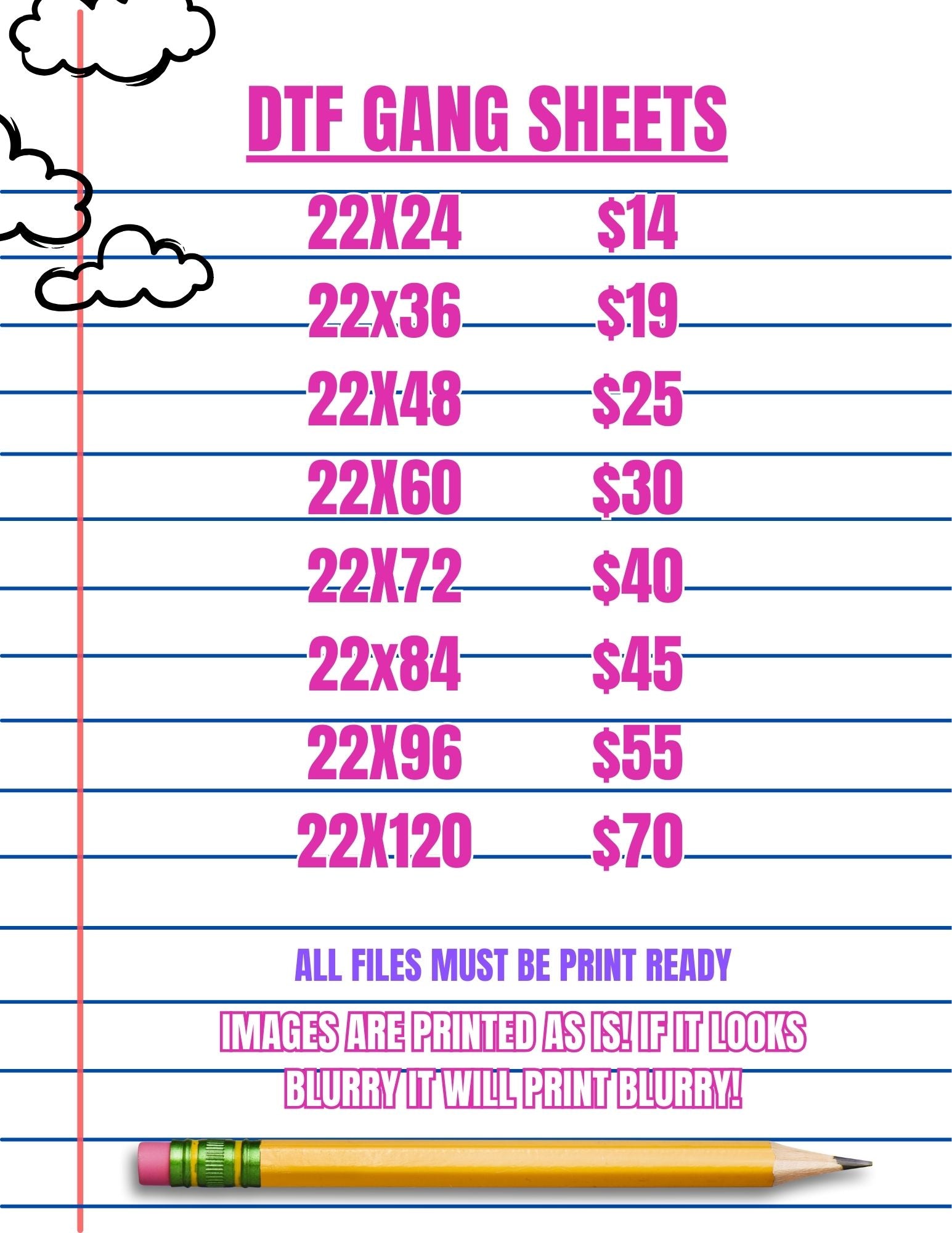 DTF GANG SHEETS (Builder) – Seven16 Printing & Apparel